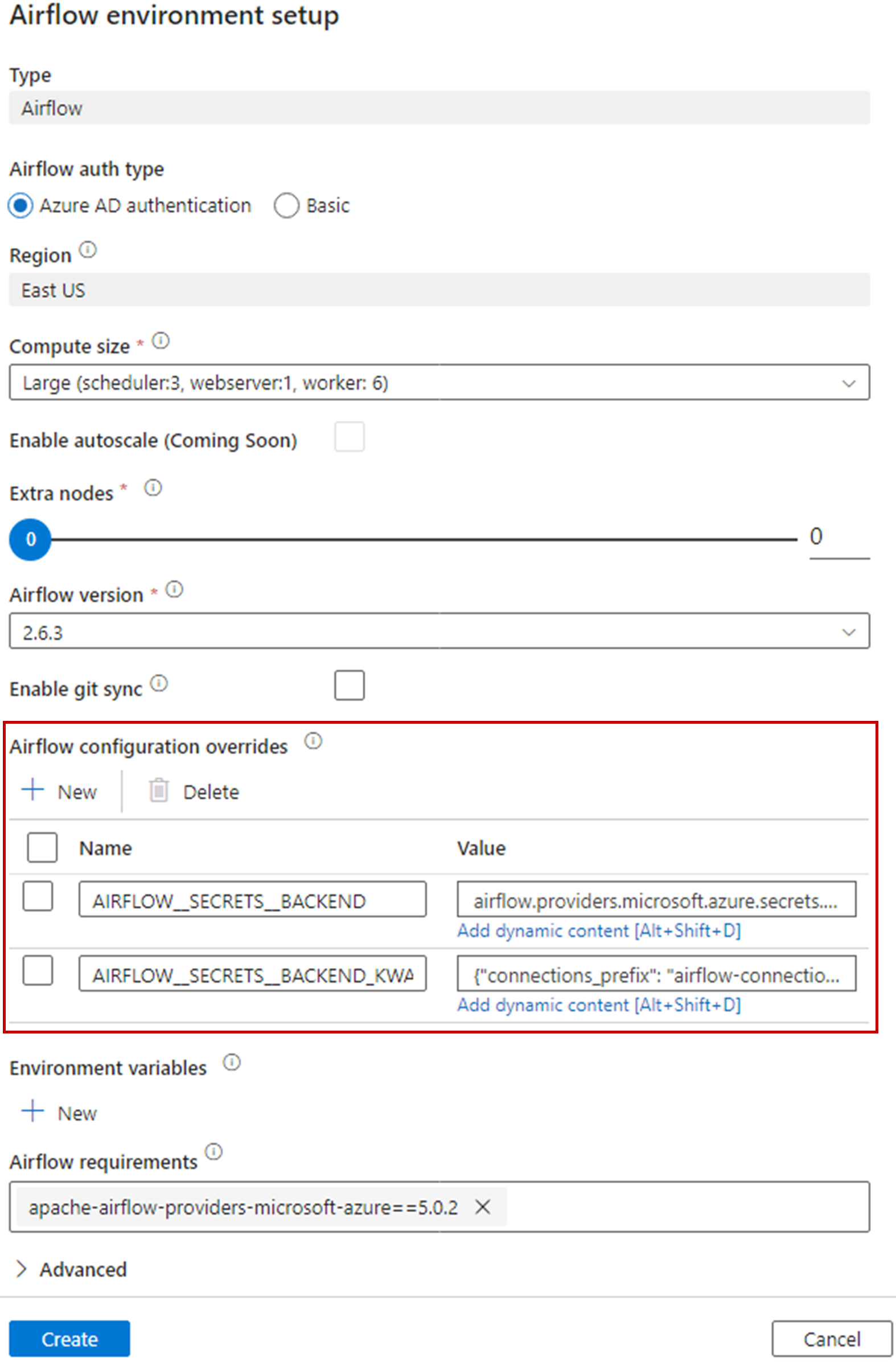 Enable Azure Key Vault for airflow - Azure Data Factory | Microsoft Learn Enable Azure Key Vault for airflow - Azure Data Factory | Microsoft Learn