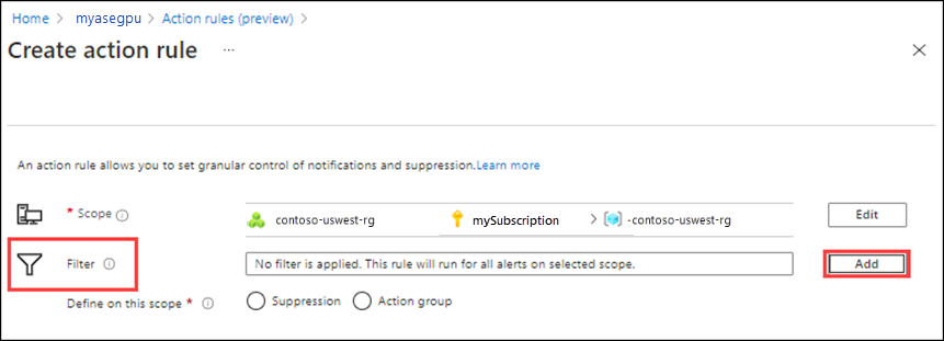 Use Action Rules To Manage Alert Notifications On Azure Stack Edge Devices Microsoft Learn