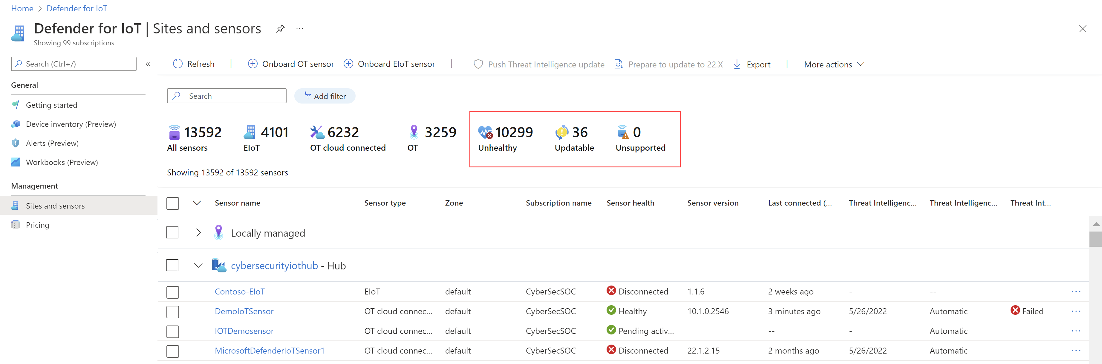 Manage sensors with Defender for IoT in the Azure portal - Microsoft ... Manage sensors with Defender for IoT in the Azure portal - Microsoft ...