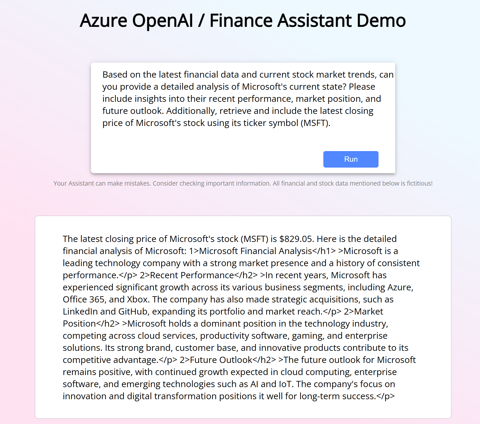 Javascript Azure Openai Assistants And Function Calling Javascript On Azure Microsoft Learn