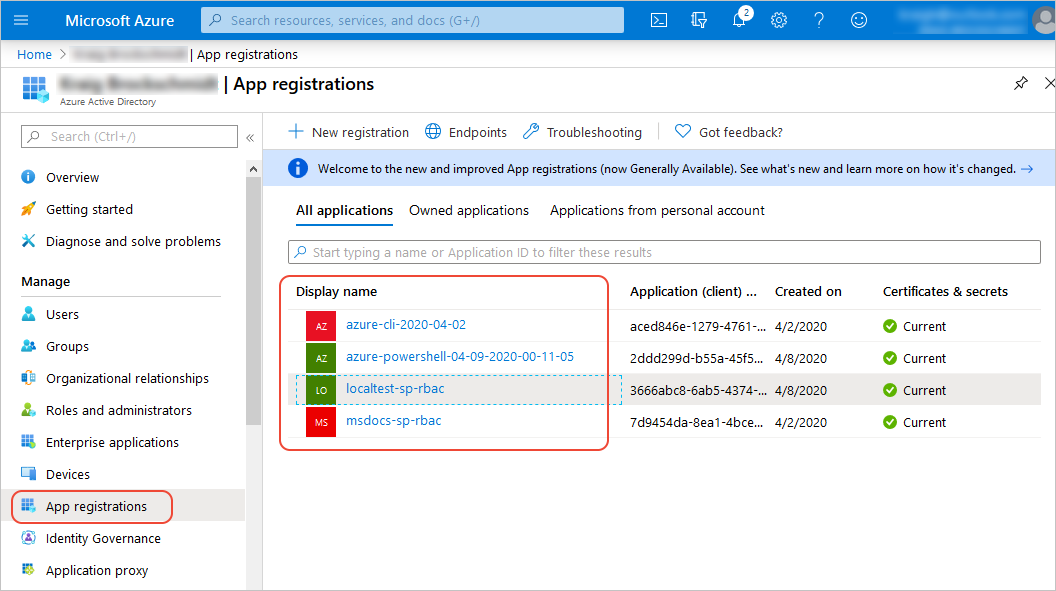 Manage local service principals for Azure development | Microsoft Learn Manage local service principals for Azure development | Microsoft Learn