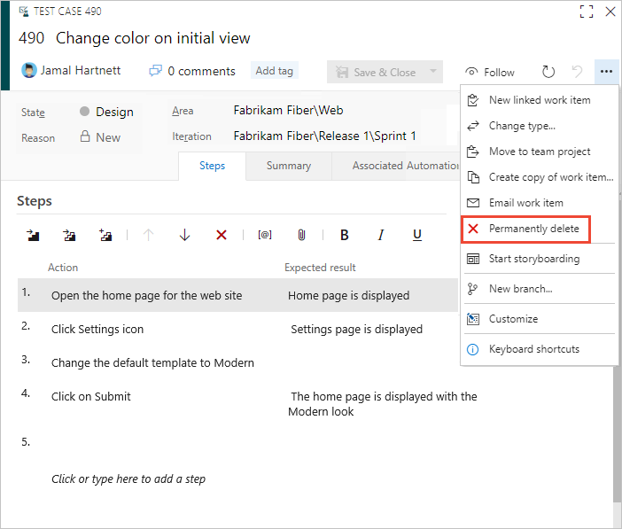 Delete test plans, test cases, and other test artifacts in Azure Boards ... Delete test plans, test cases, and other test artifacts in Azure Boards ...