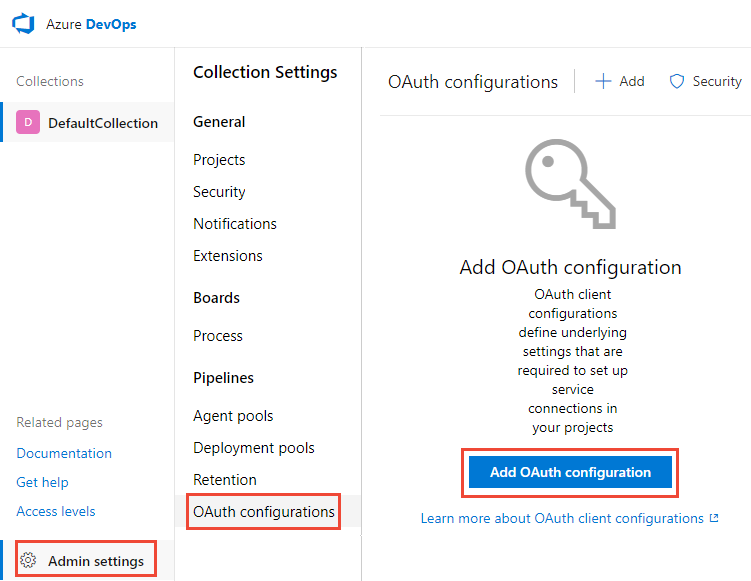 Connect An On Premises Project To A Github Enterprise Server Azure Devops Server Microsoft Learn