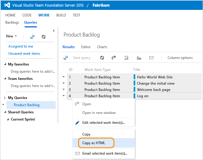 Send an email with work items - Azure Boards | Microsoft Learn Send an email with work items - Azure Boards | Microsoft Learn