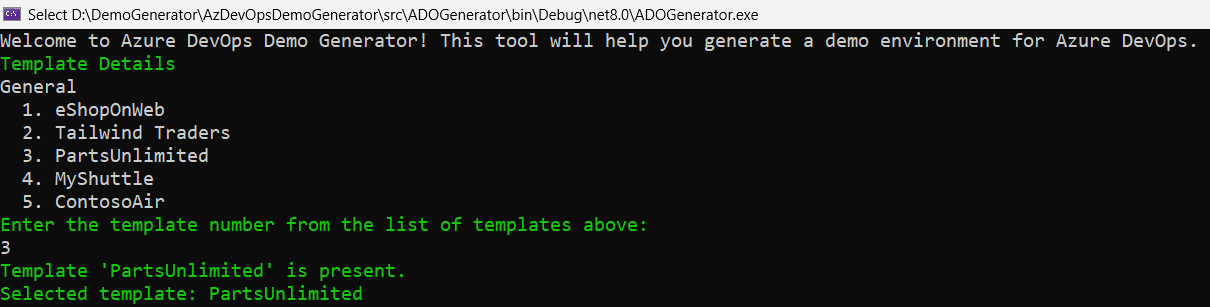 Use Azure DevOps Demo Generator | Microsoft Learn Use Azure DevOps Demo Generator | Microsoft Learn