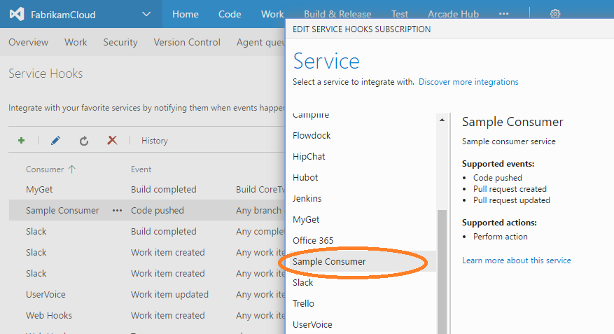 Create A Custom Consumer For Service Hooks Azure Devops Microsoft Learn