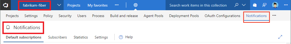 Navigate the notifications UI - Azure DevOps | Microsoft Learn Navigate the notifications UI - Azure DevOps | Microsoft Learn