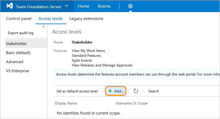 Add users or groups to an access level - Azure DevOps | Microsoft Learn Add users or groups to an access level - Azure DevOps | Microsoft Learn