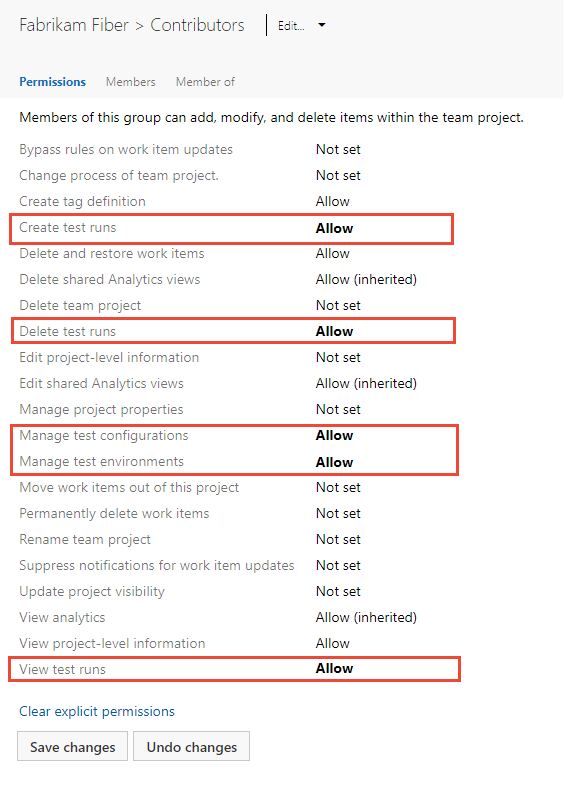 Set Permissions And Access For Manual Testing Azure Devops Microsoft Learn