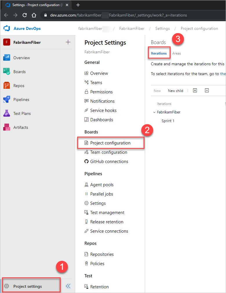 Define Iteration Paths And Configure Team Iterations Azure Boards Microsoft Learn