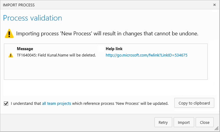 Import A Hosted Xml Process Azure Devops Services Microsoft Learn