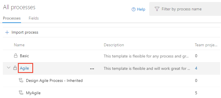 Create And Manage An Inherited Process Azure Devops Services Microsoft Learn