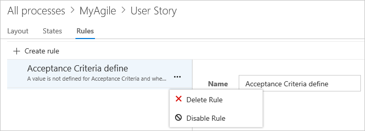 Add A Custom Rule To A Work Item Type Azure Devops Services Microsoft Learn