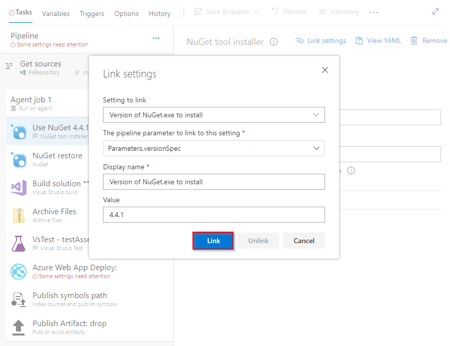 Classic process parameters - Azure Pipelines | Microsoft Learn Classic process parameters - Azure Pipelines | Microsoft Learn