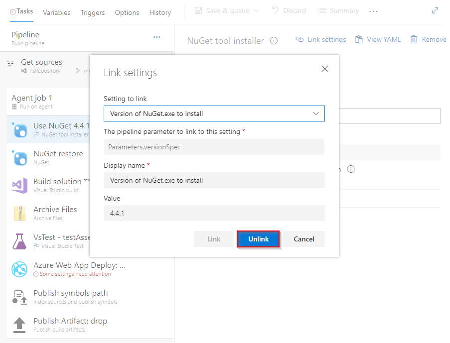 Classic process parameters - Azure Pipelines | Microsoft Learn Classic process parameters - Azure Pipelines | Microsoft Learn