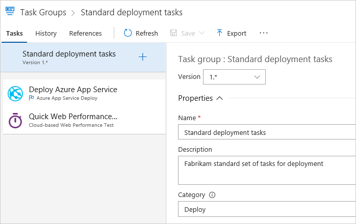 Task groups in Classic pipelines - Azure Pipelines | Microsoft Learn Task groups in Classic pipelines - Azure Pipelines | Microsoft Learn