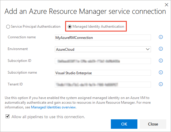 Use An Azure Resource Manager Service Connection Azure Pipelines