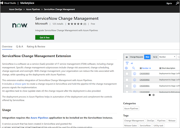 Integrate with ServiceNow change management - Azure Pipelines ... Integrate with ServiceNow change management - Azure Pipelines ...