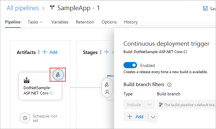 Define a Classic release pipeline - Azure Pipelines | Microsoft Learn Define a Classic release pipeline - Azure Pipelines | Microsoft Learn