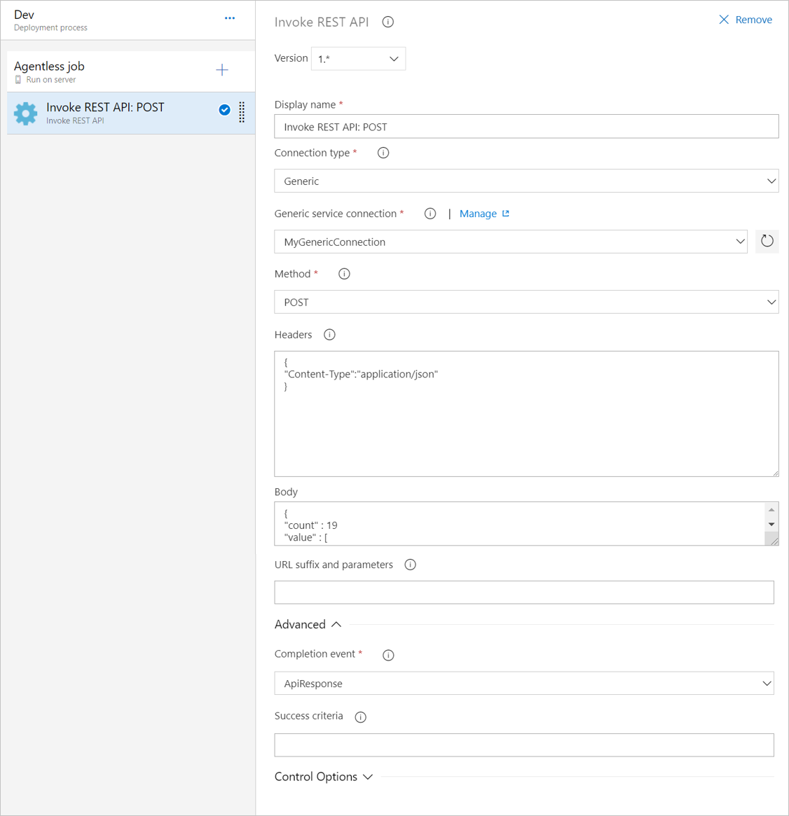 Invokerestapi0 Invoke Rest Api V0 Task Microsoft Learn