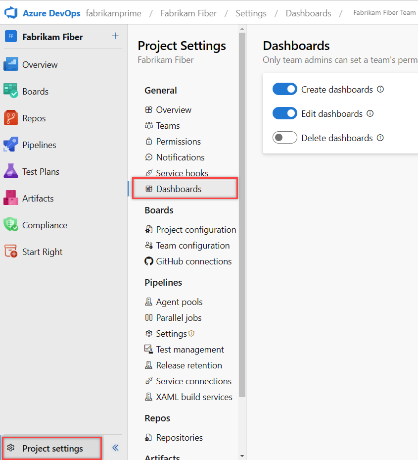 Set dashboard permissions for team members - Azure DevOps | Microsoft Learn Set dashboard permissions for team members - Azure DevOps | Microsoft Learn