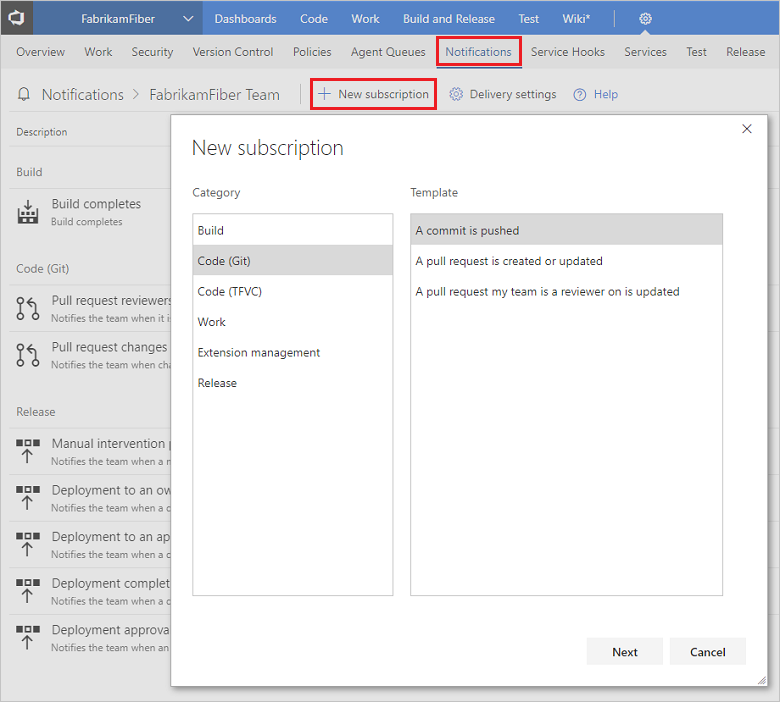 Pull request update notifications - Azure Repos | Microsoft Learn Pull request update notifications - Azure Repos | Microsoft Learn