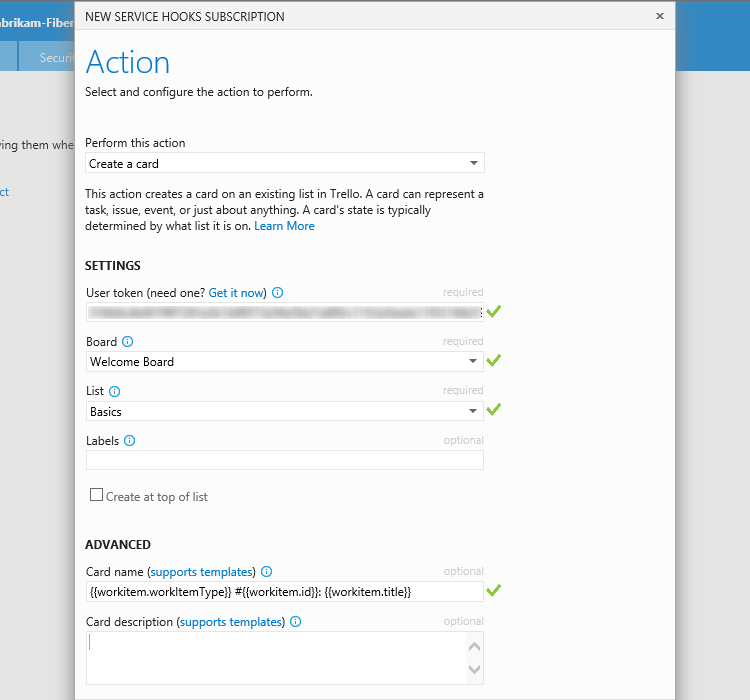 Create A Service Hook With Trello Azure Devops Microsoft Learn