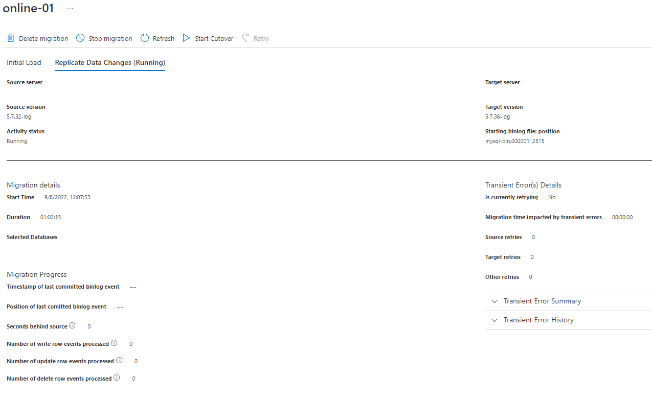 Tutorial Migrate Azure Database For Mysql Single Server To Flexible Server Online Using Dms