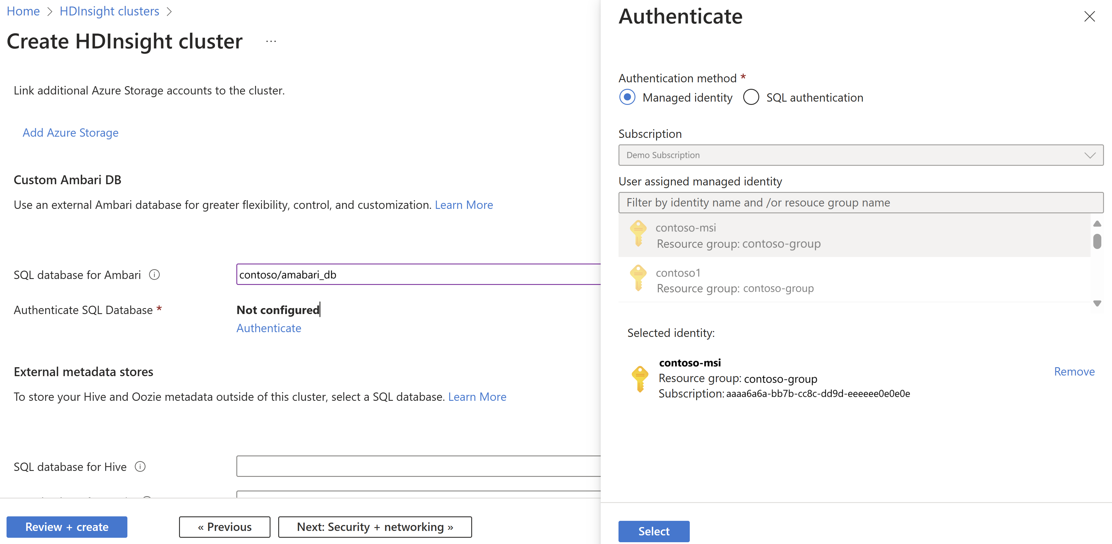 Use Managed Identity for SQL Database authentication in Azure HDInsight ... Use Managed Identity for SQL Database authentication in Azure HDInsight ...