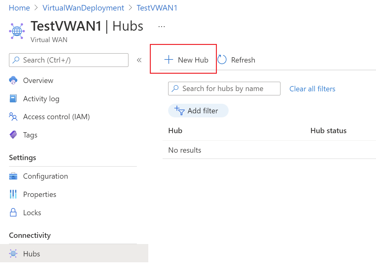 Virtual Wan Create Virtual Hub Route Table To Nva Azure Portal Microsoft Learn