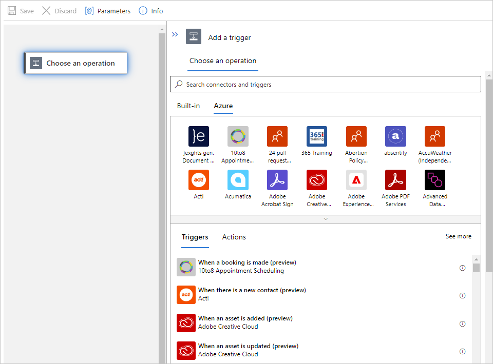 Create A Workflow With A Trigger Or Action Azure Logic Apps Microsoft Learn