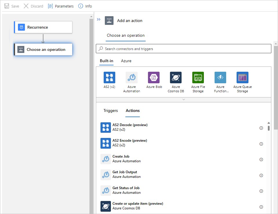 Create A Workflow With A Trigger Or Action Azure Logic Apps Microsoft Learn