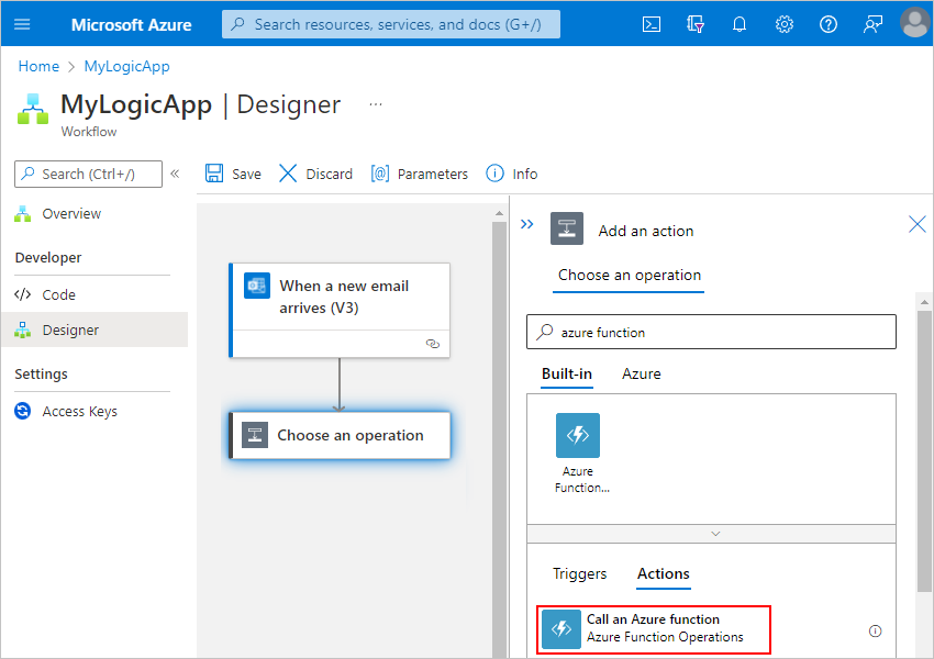 Call Azure Functions From Workflows Azure Logic Apps Microsoft Learn