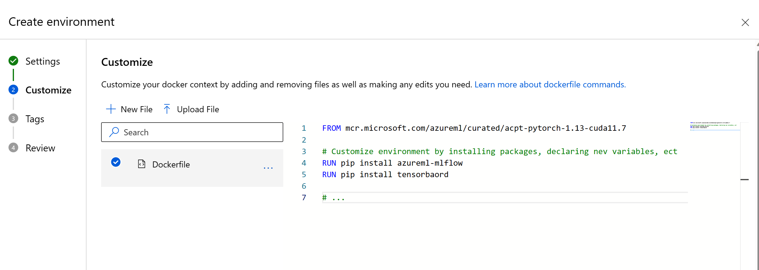 How To Create Azure Container For Pytorch Custom Curated Environment Azure Machine Learning