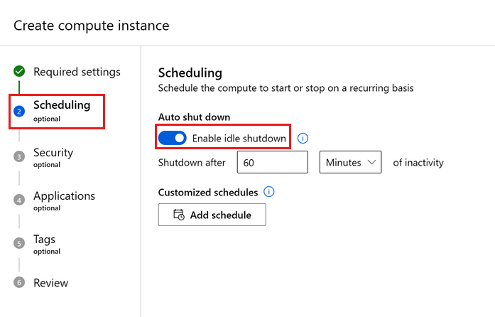 Create A Compute Instance Azure Machine Learning Microsoft Learn
