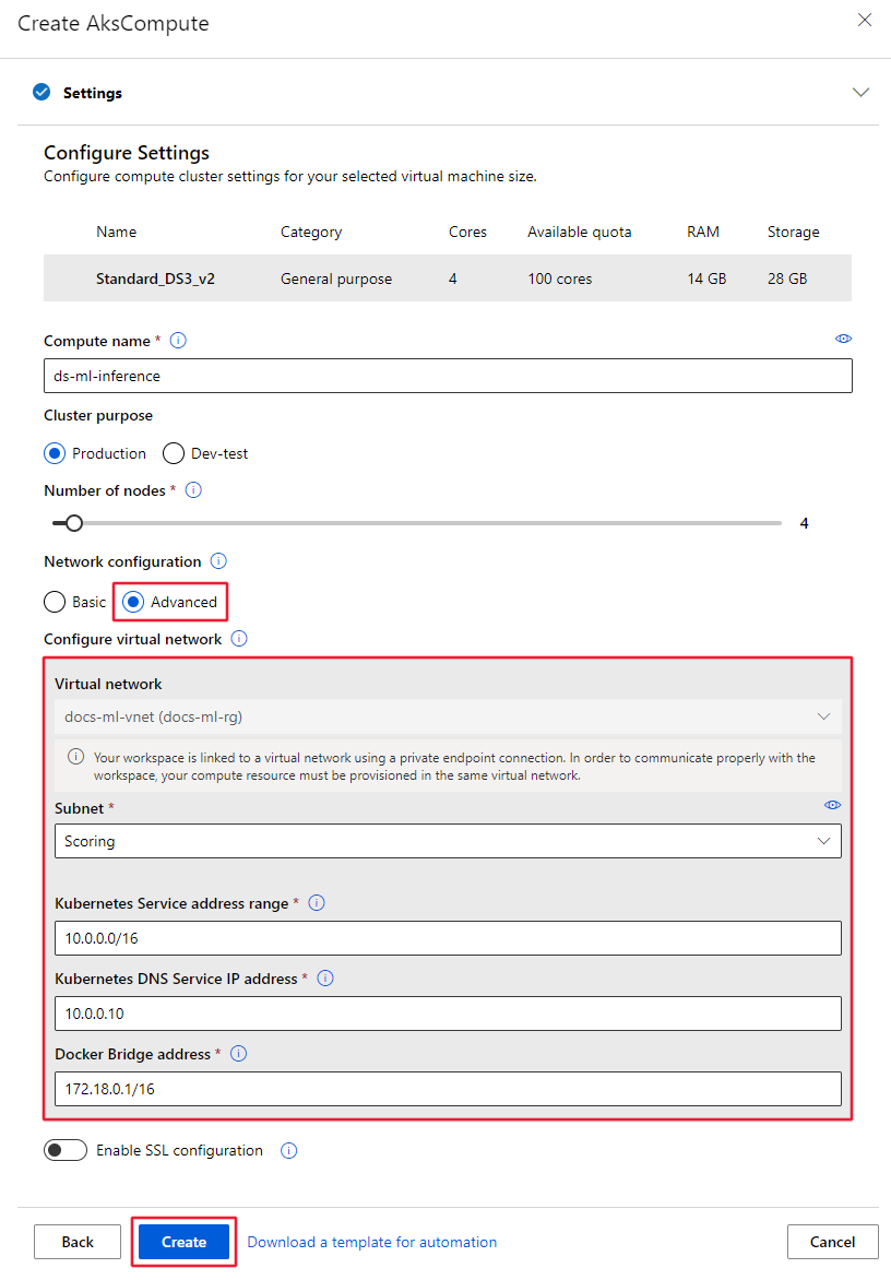 Secure V1 Inferencing Environments With Virtual Networks Azure Machine Learning Microsoft Learn