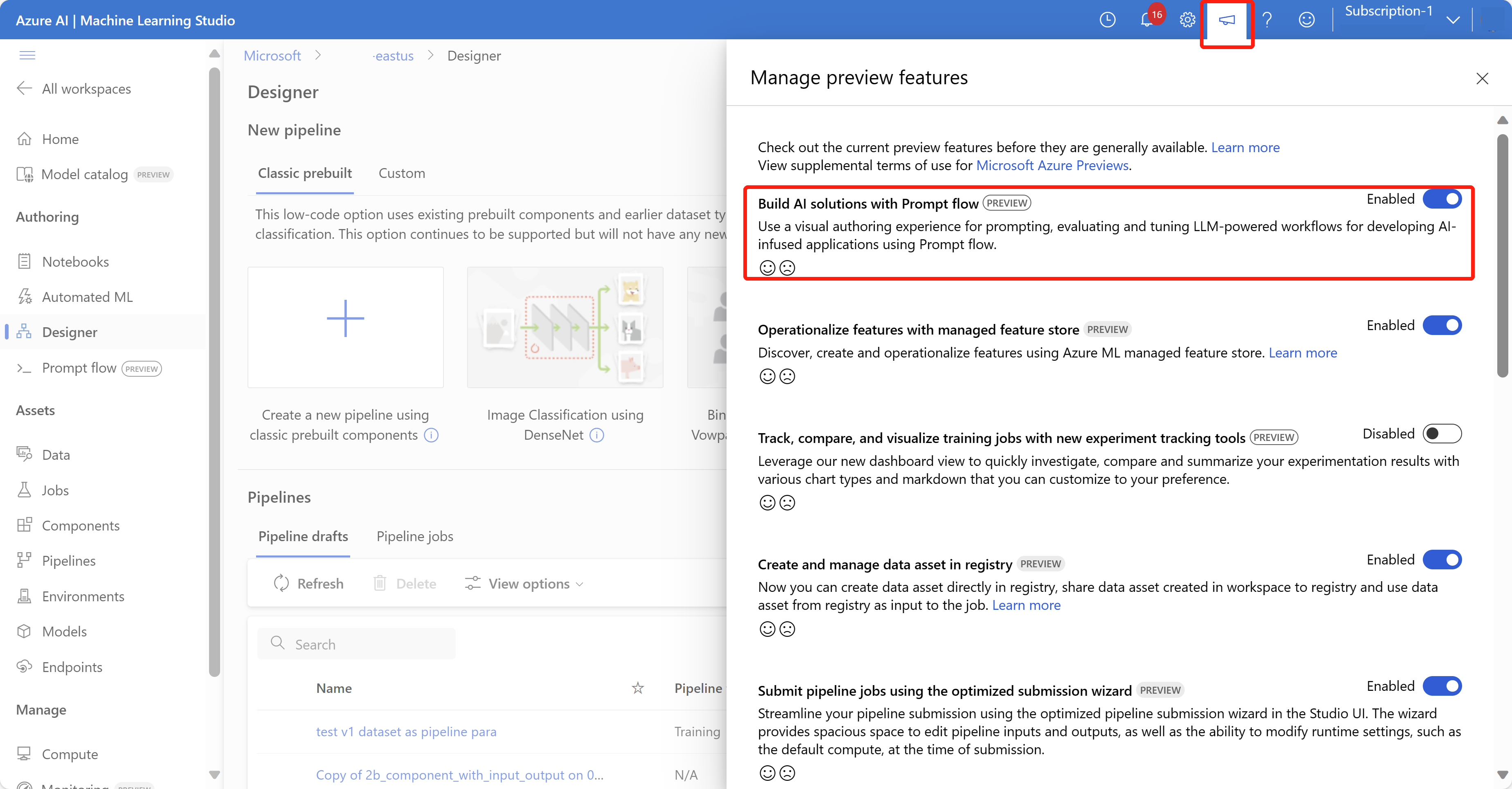 Get started in Prompt flow (preview) - Azure Machine Learning ... Get started in Prompt flow (preview) - Azure Machine Learning ...