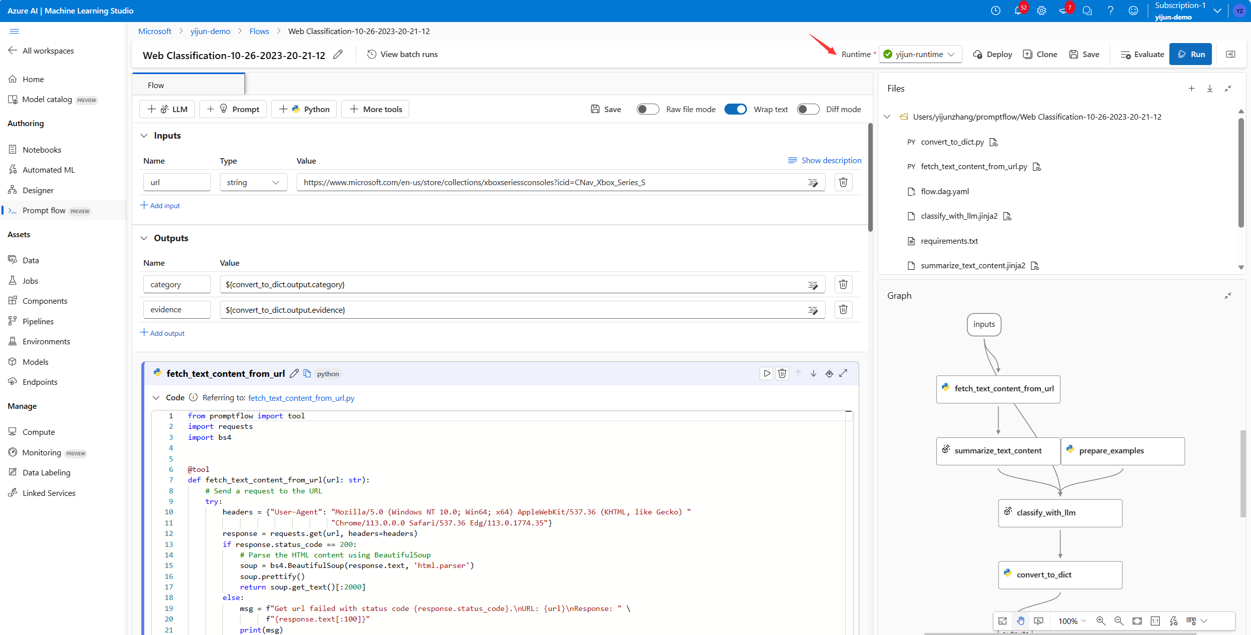 Get started in prompt flow - Azure Machine Learning | Microsoft Learn Get started in prompt flow - Azure Machine Learning | Microsoft Learn