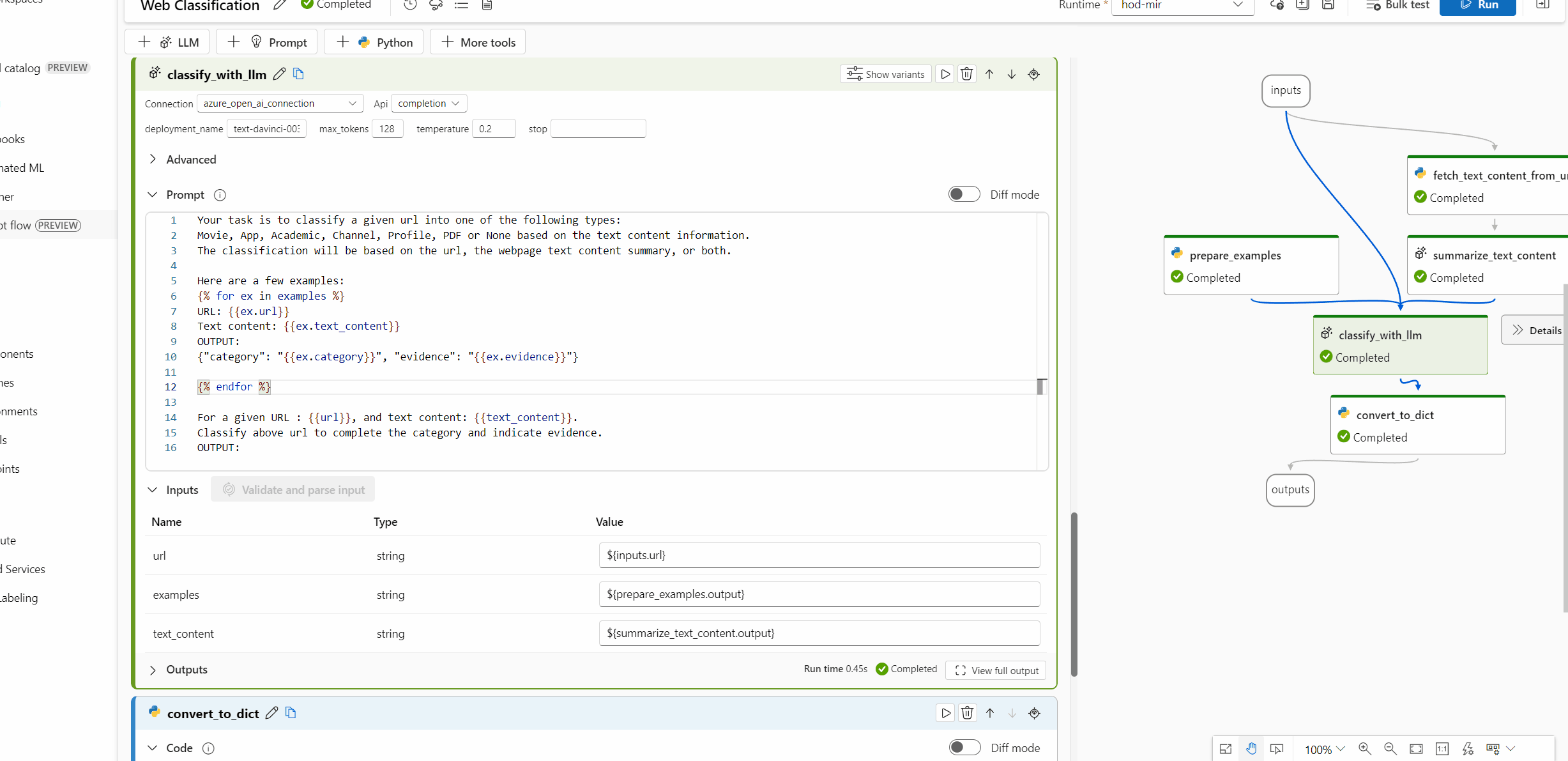 Develop a standard flow in Prompt flow (preview) - Azure Machine ... Develop a standard flow in Prompt flow (preview) - Azure Machine ...