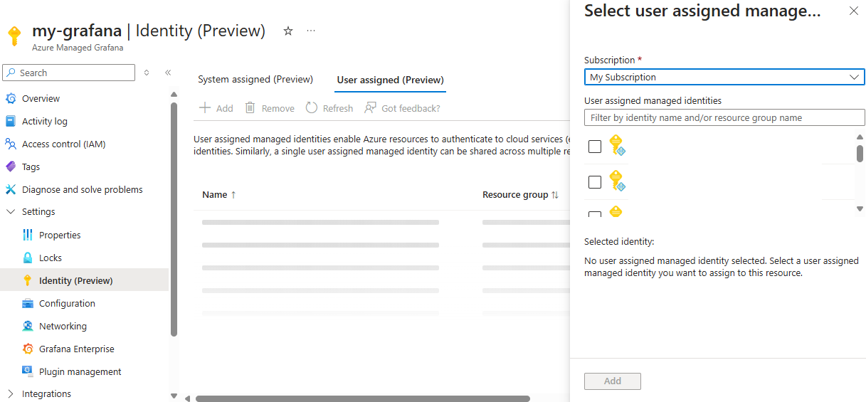 How To Set Up Authentication And Permissions In Azure Managed Grafana Microsoft Learn