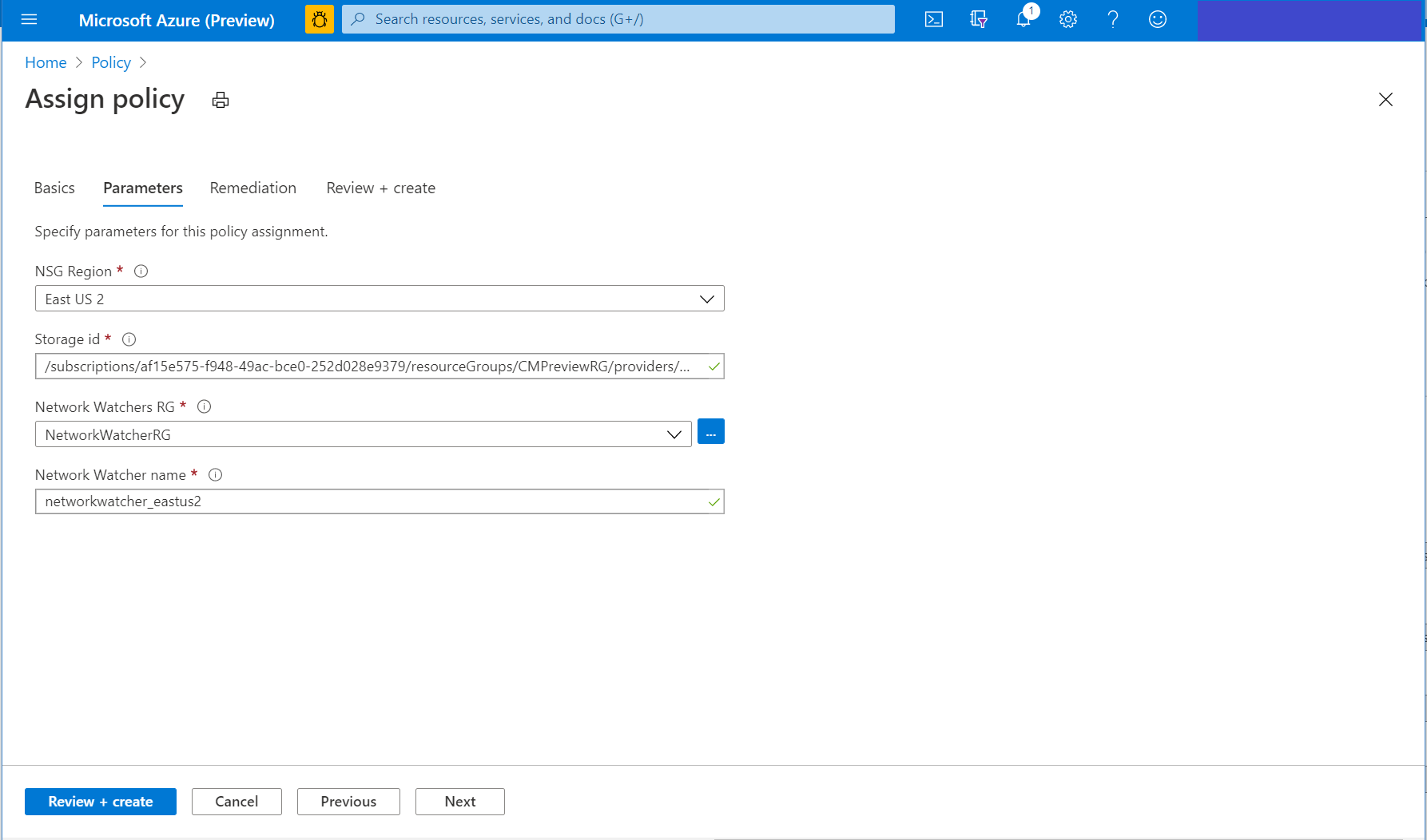 Quickstart Deploy And Manage Nsg Flow Logs Using Azure Policy Azure Network Watcher