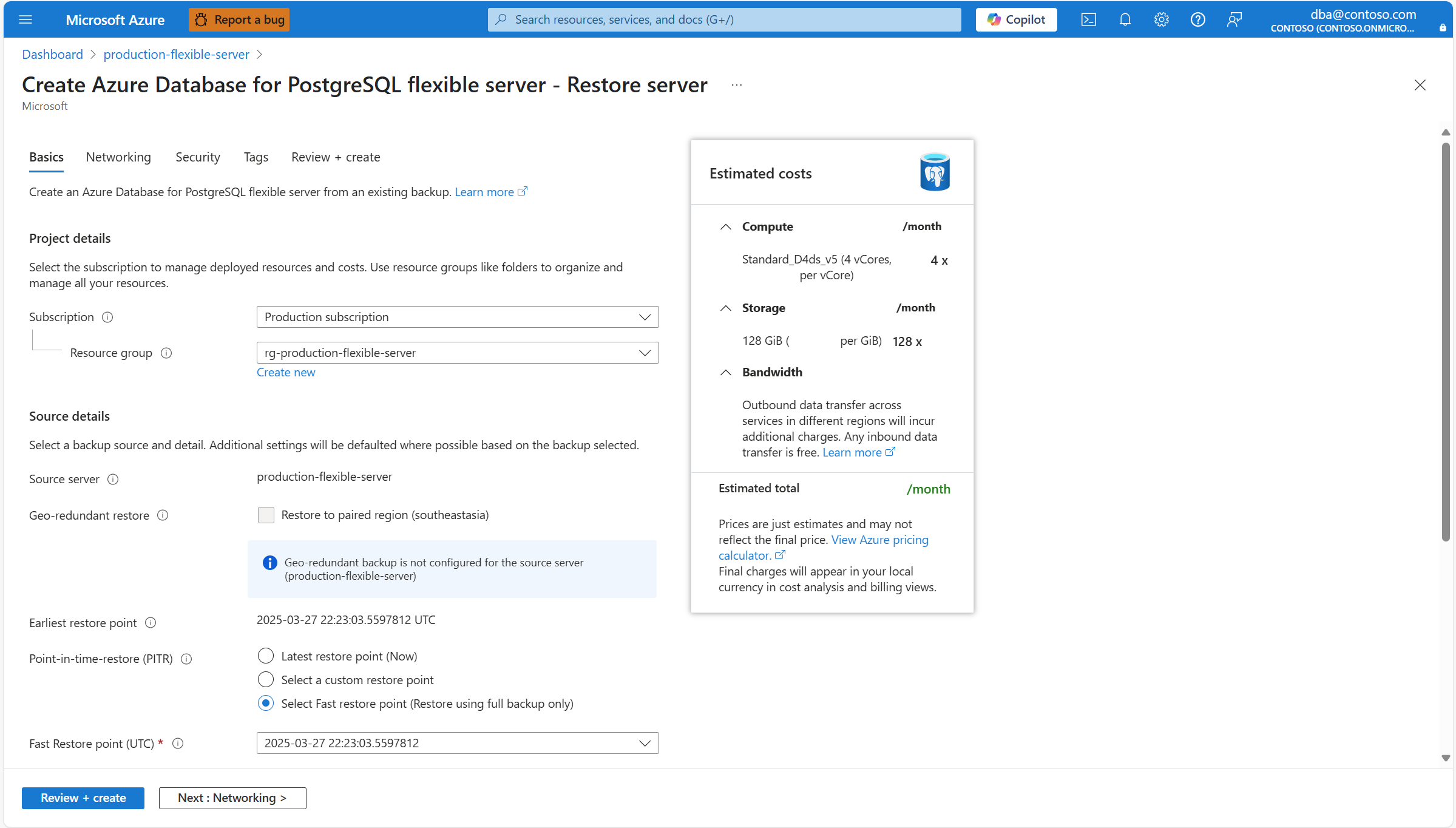 Restore Full Backup Fast Restore Azure Database For Postgresql Flexible Server Microsoft