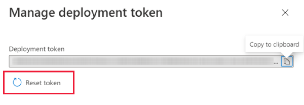 Reset Deployment Tokens In Azure Static Web Apps Microsoft Learn