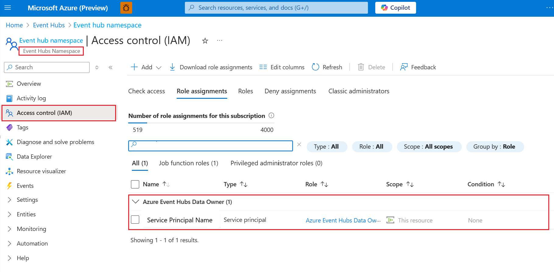 Collect Apache Spark Application Logs And Metrics To Azure Event Hubs Using Certificate Based