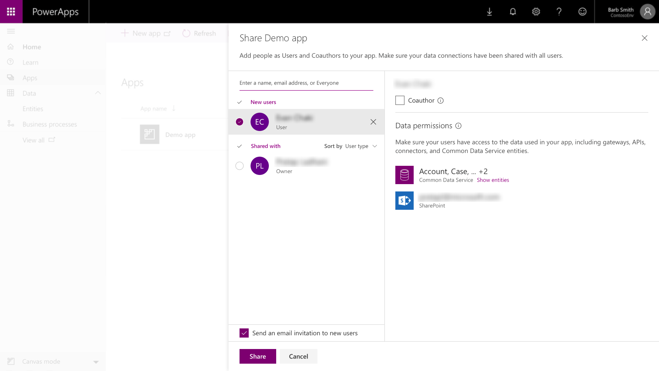 Sharing enhancements for canvas apps - Release Notes | Microsoft Learn Sharing enhancements for canvas apps - Release Notes | Microsoft Learn