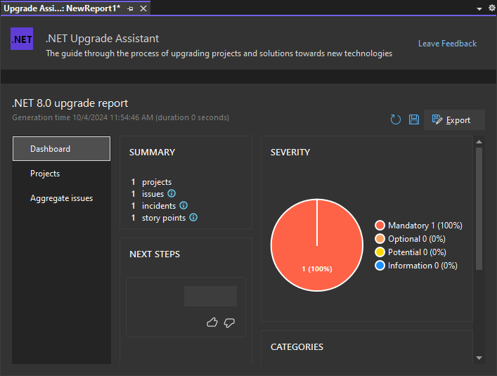 How To Analyze A Project With Net Upgrade Assistant Net Core Microsoft Learn