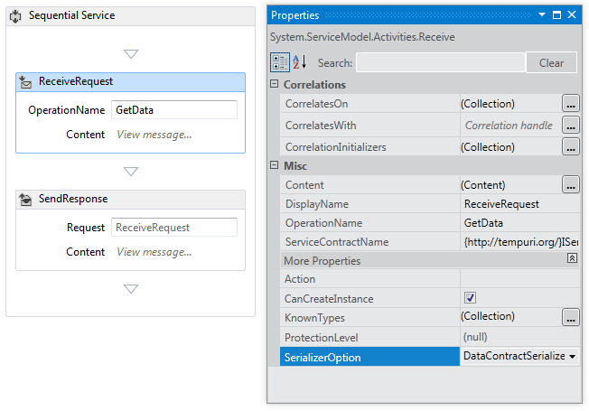 Configuring Serialization In A Workflow Service Wcf Microsoft Learn