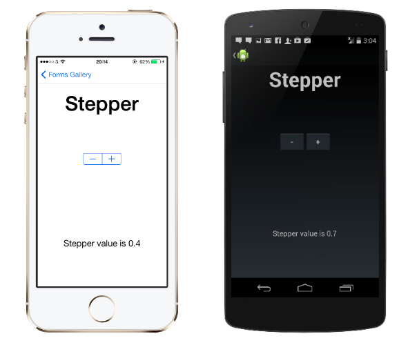 Stepper Class Microsoftmauicontrols Microsoft Learn