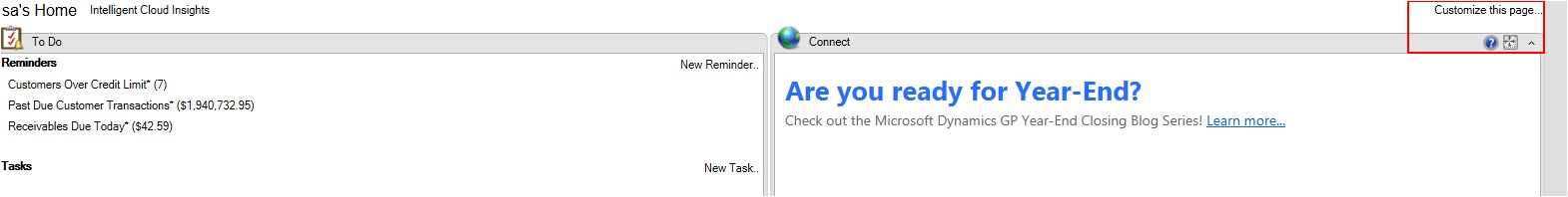 Save Per-User Column Layouts of Home Page - Dynamics GP | Microsoft Learn
