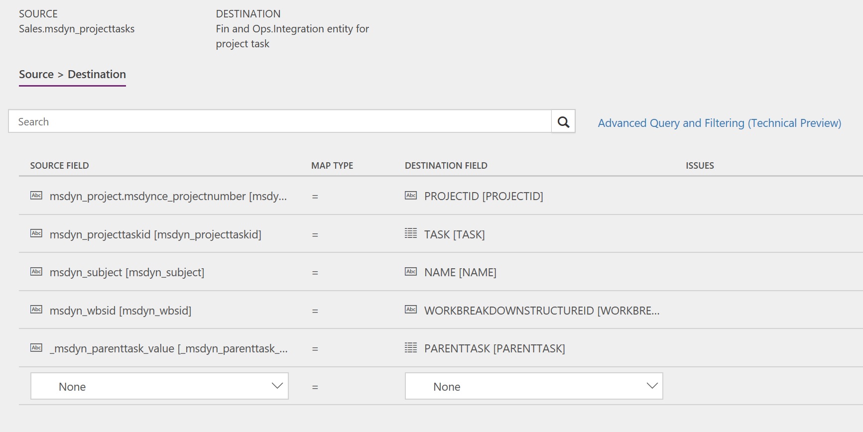 Synchronize Project Tasks Directly From Project Service Automation To Finance And Operations